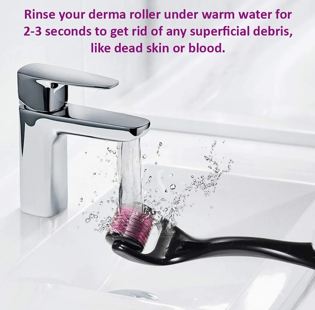 Derma Roller Micro Needle for Hair, Beard Growth and Facial Skin ...