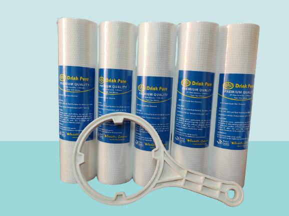 Sediment Filter/PP Filter 110gm-5 Pcs With Ro Machine Housing Opener 10 ...