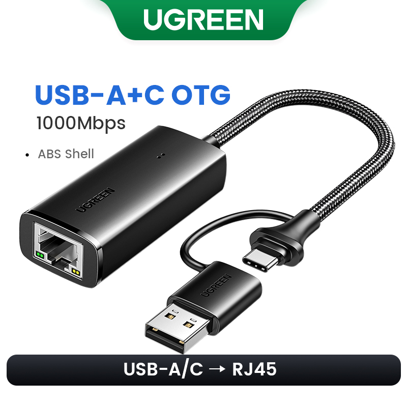 UGREEN USB Ethernet Adapter 1000/100Mbps USB3.0 HUB RJ45 Lan for Laptop ...
