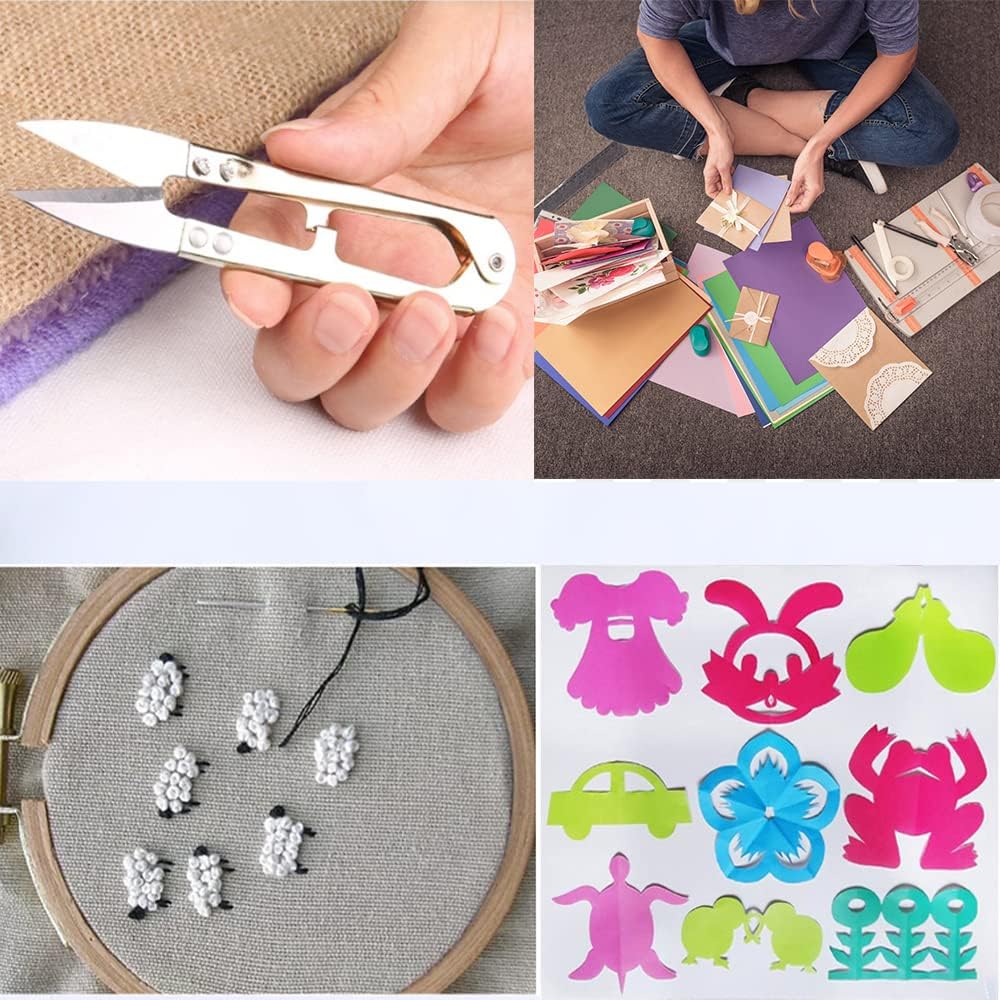 Sewing Scissors Set - Carbon Steel Trimming Nipper Yarn Lightweight ...