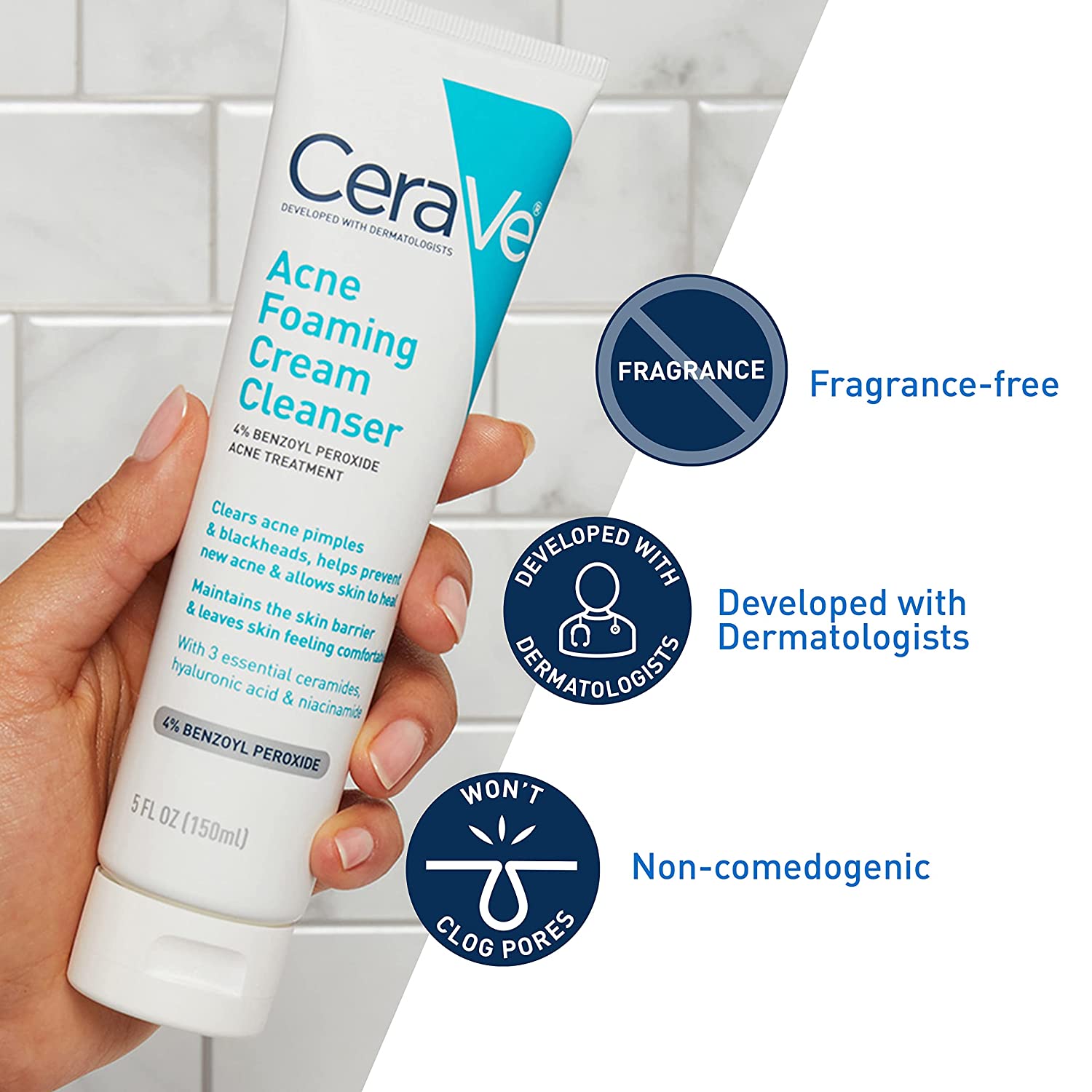 CeraVe Acne Foaming Cream Cleanser 150ml | Daraz.com.bd