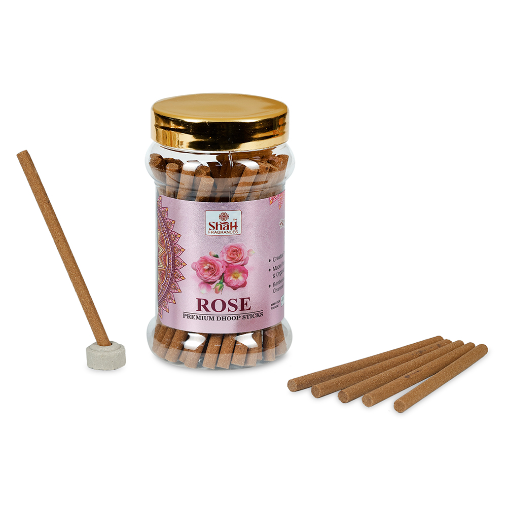 Shah Fragrance - ROSE Premium Dhoop Incense Stick Agarbatti (New Edition)