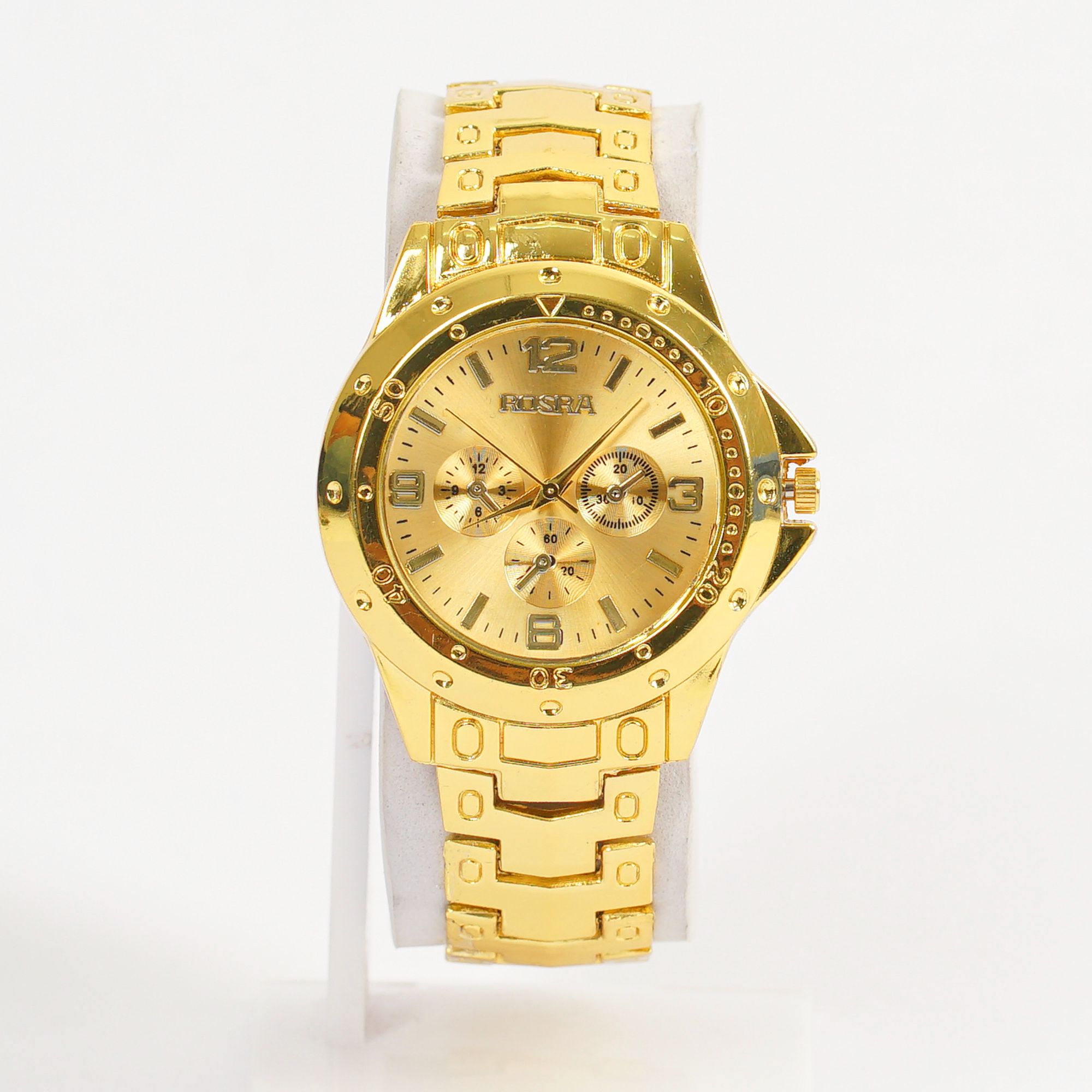 Analog Men's Luxury Stainless Steel Watch for Men Golden- Watch For Men ...