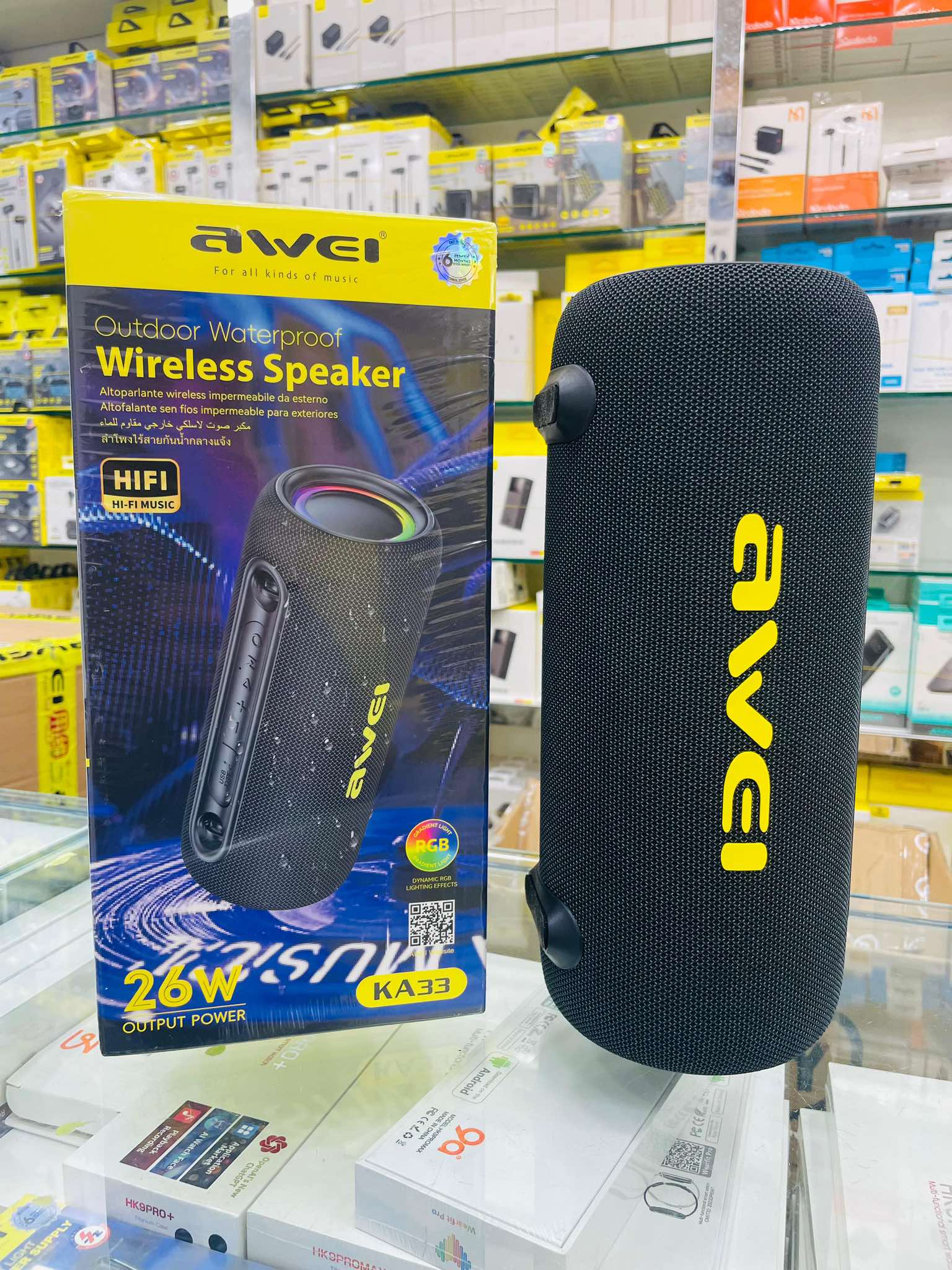 Awei KA33 Bluetooth Dynamic RGB Outdoor Speaker | Daraz.com.bd