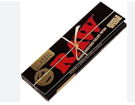 RAW Black King Size Slim Rolling Papers Full Box | 50 Packs of the ...