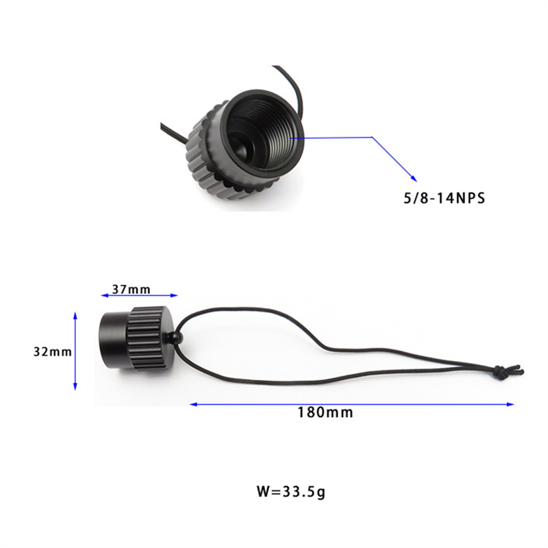 Scuba Diving Threaded Dust Cap Din 5/8-14NPS Dust Cap Aluminium Dust ...