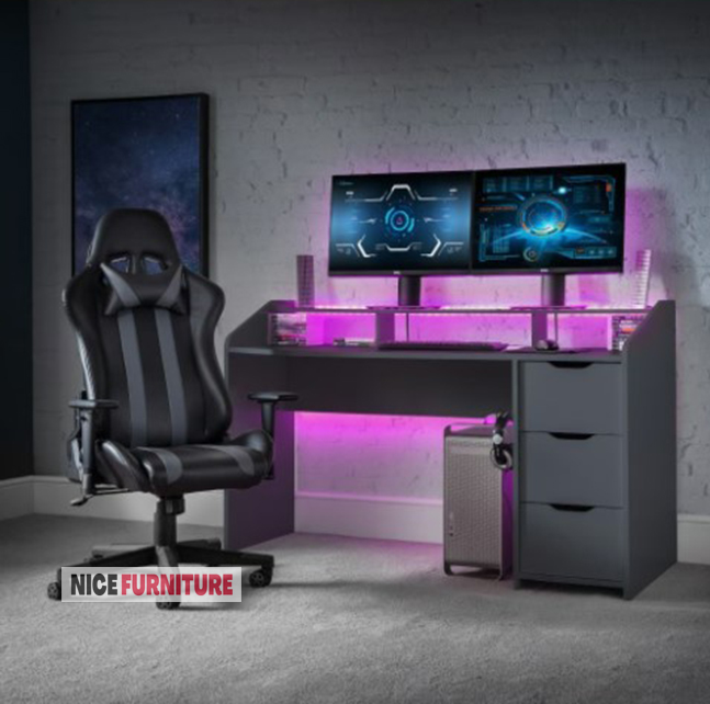 Gravity Workstation Desk | Gaming Table for pc | Workstation Computer ...