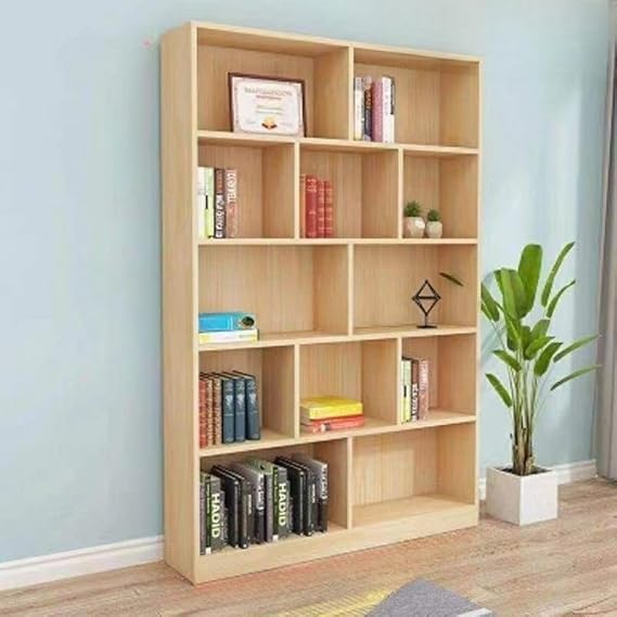 CraftThink 6 fit Bookcase Display Rack, Versatile Modern Natural ...