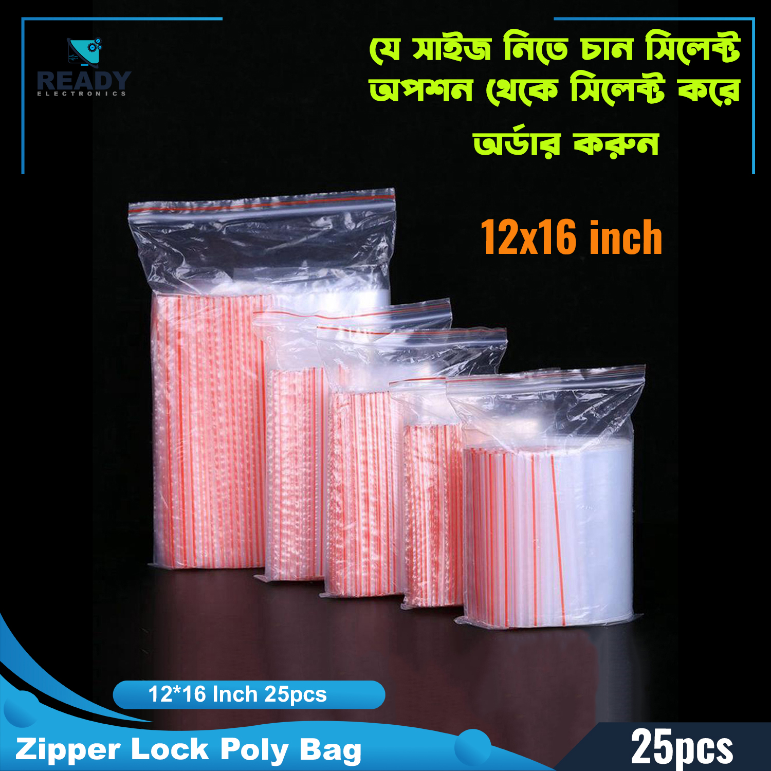 Resealable Clear Zipper Poly Bag | Zip Lock Convenience for Secure ...
