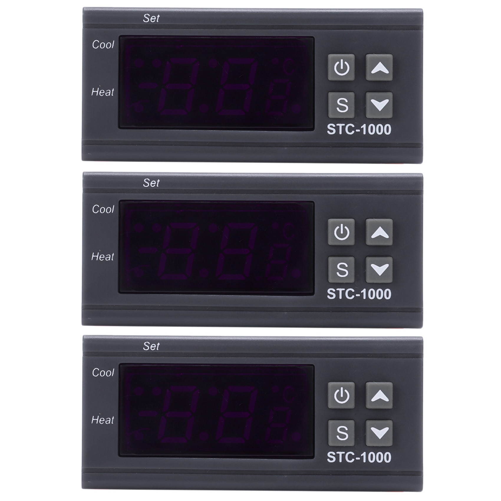 4X 220V Digital STC-1000 Temperature Controller Thermostat Regulator ...