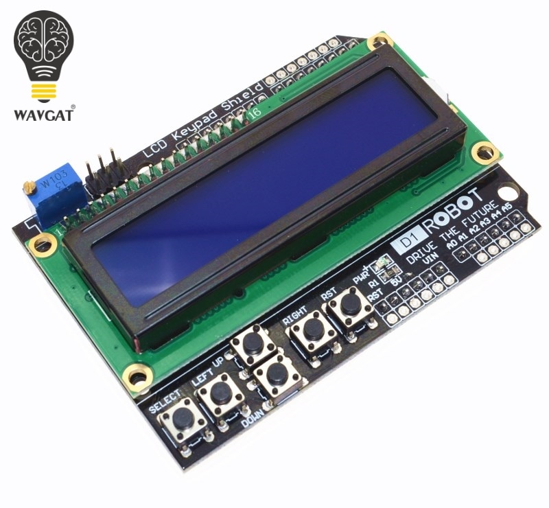 1PCS LCD Keypad Shield LCD1602 LCD 1602 Module Display For Arduino ATMEGA328 ATMEGA2560 ...