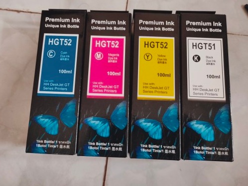 HP Printer Refill Ink HGT 51, HGT 52, GT51, GT52 for HP DeskJet GT 5810 ...