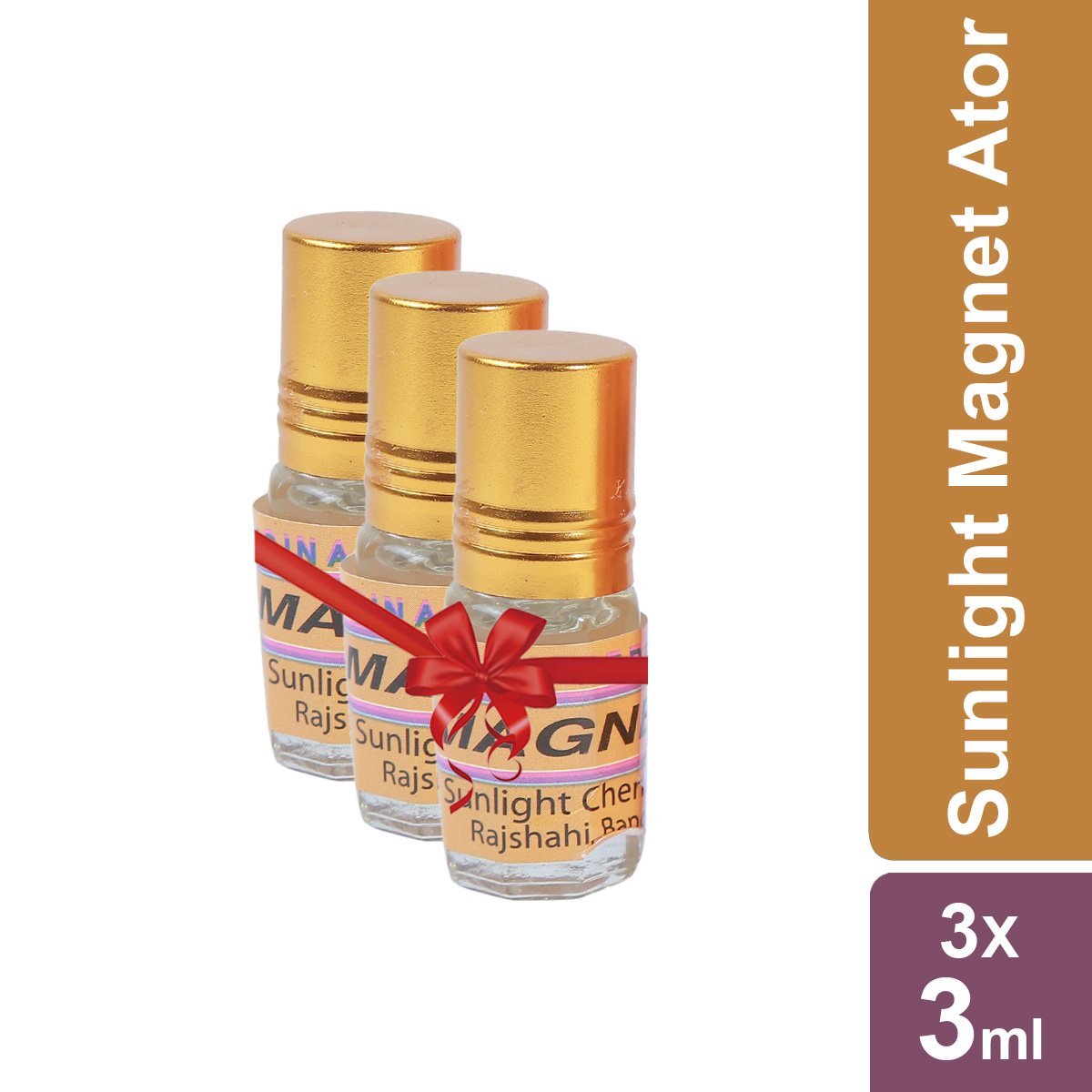 3 pack combo Sunlight Magnet Attar -3ml | Daraz.com.bd