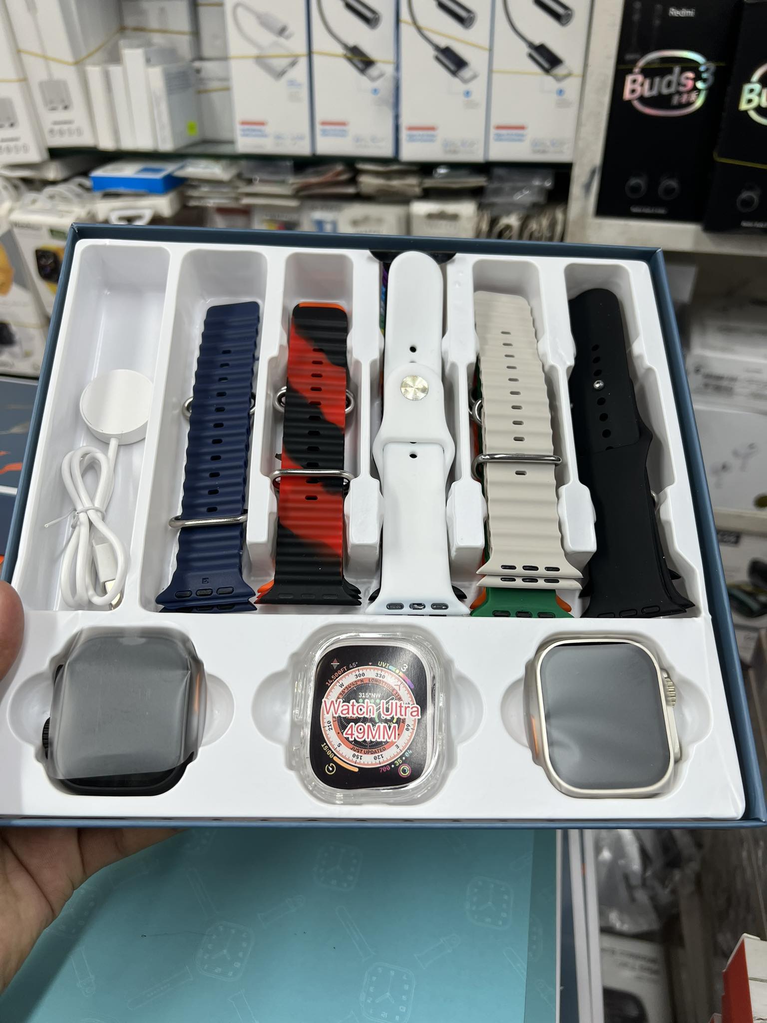 Y100 Couple Smartwatch With 12+2 Straps | Daraz.com.bd