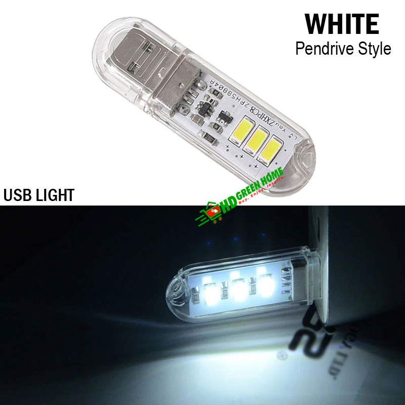 USB 3-LED Light Pen Drive Model 5V USB LED Night Light | Daraz.com.bd