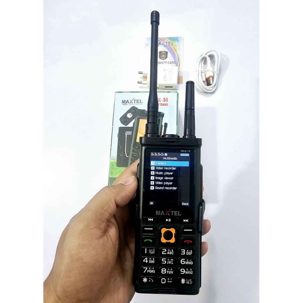 Maxtel Max14 Antina Phone Four Sim Power Bank 5500mAh | Daraz.com.bd