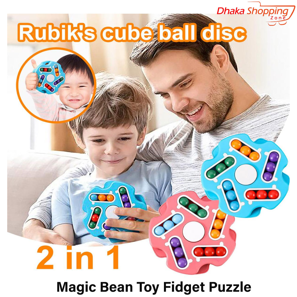 Toys Kids Fingertip Magic Disc Rotating Magic Bean Toy Fidget Puzzle-3 ...
