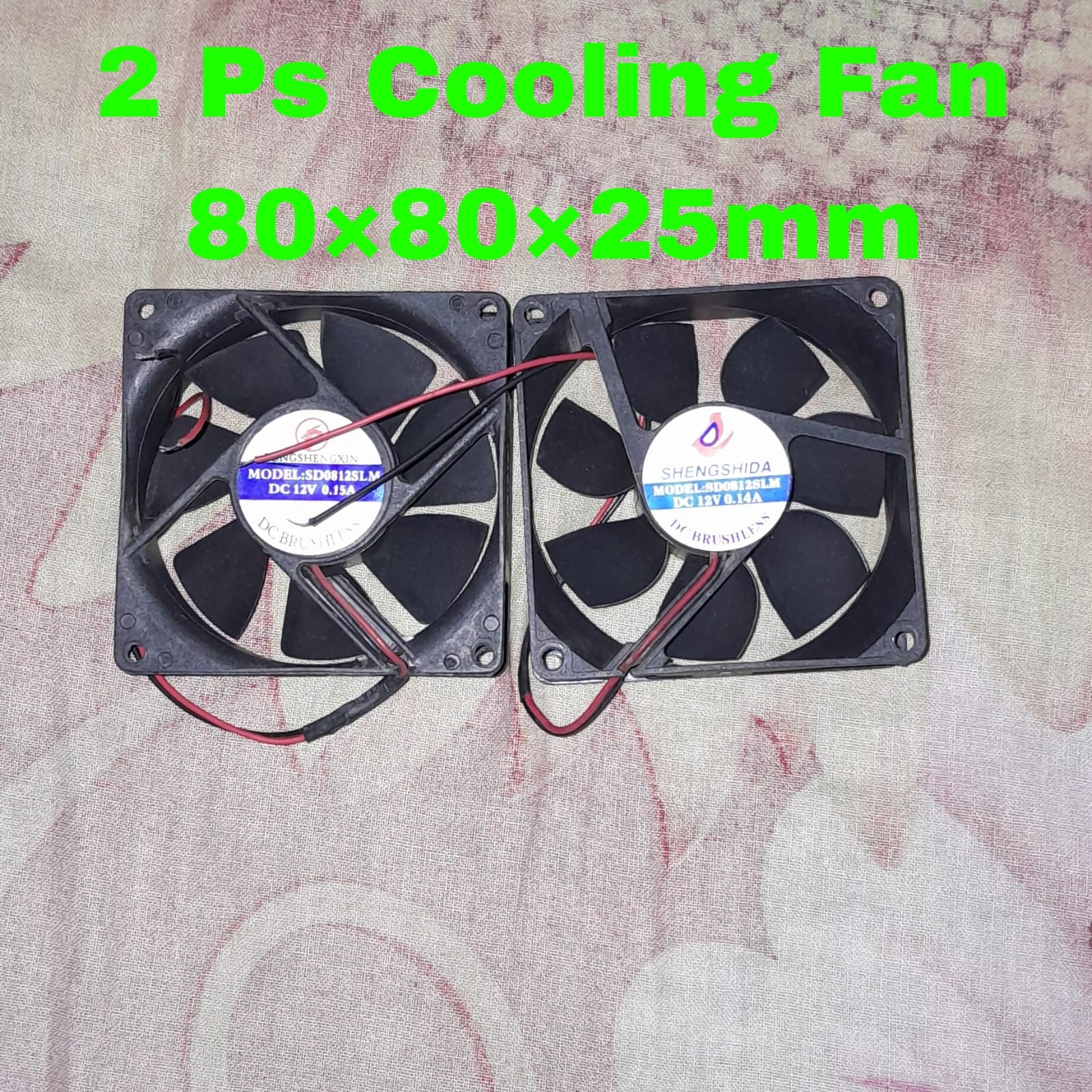 Cooling Fan square 3"Inch 12V Cooling Fan 3" Inch 12V 80×80×25 mm ...