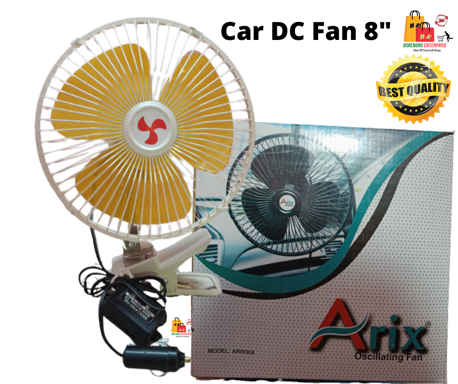 ARIX Car Fan 8" DC Fan / 8" Solar Fan / Car Fan | Daraz.com.bd
