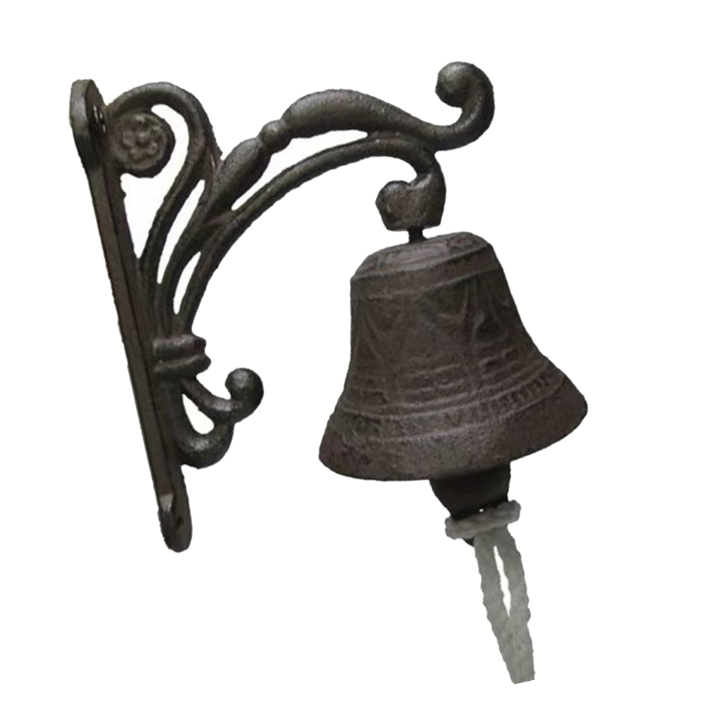 Cast Iron Door Bell Outdoor Dinner Bells Hanging Garden Bell Lawn Yard ...