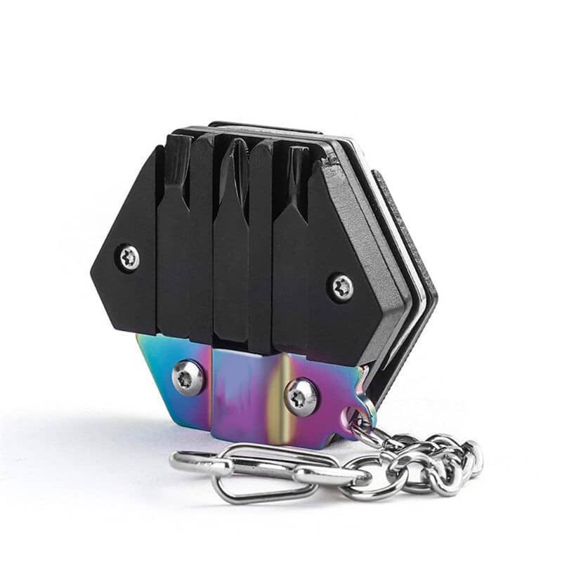 Stainless Steel Outdoor Portable Multitool Pliers Knife Keychain ...