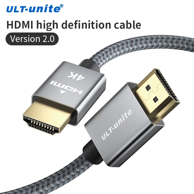 4K HDMI Cable High Speed 18Gbps HDMI 2.0 Cable HDR 3D Braided HDMI Cord ...