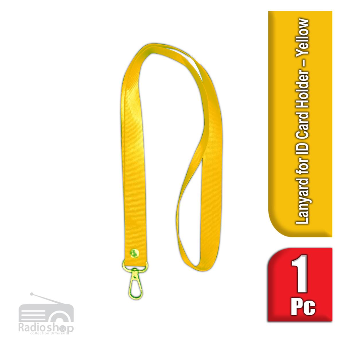 ID Card Strip Ribbon 2CM Lanyard (Yellow) | Daraz.com.bd