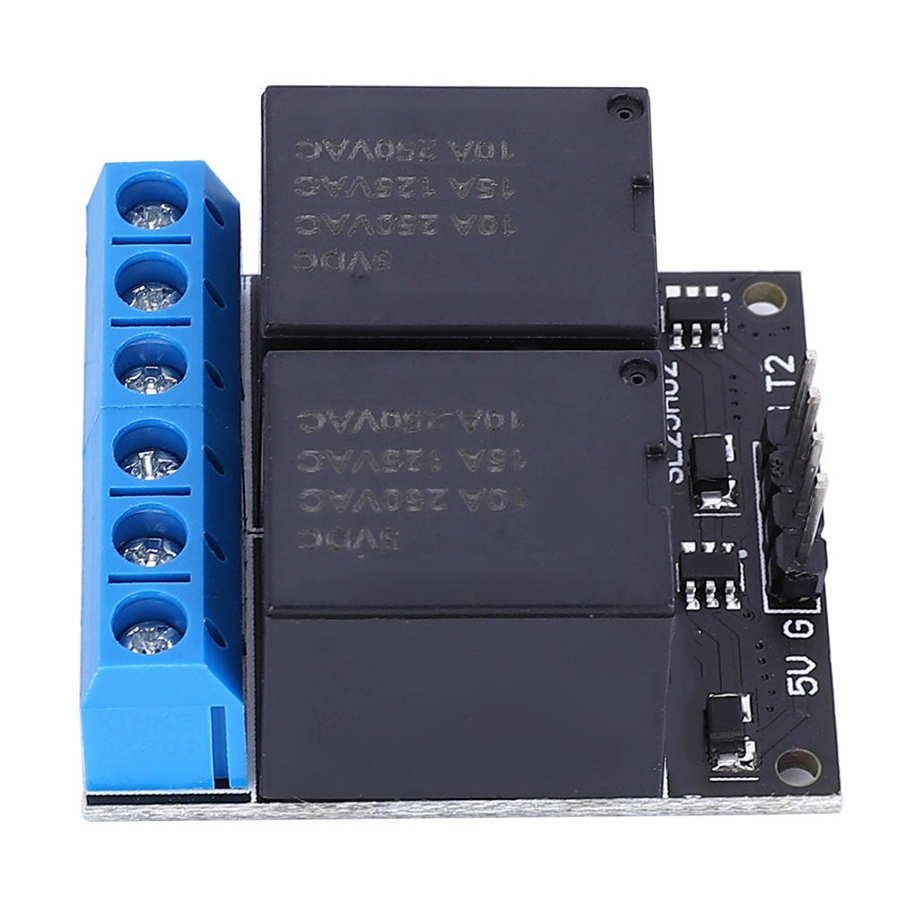 Electrical Equipment & Supplies 5V 2 Channel Bistable Self-Locking Relay Module Single Chip Low ...