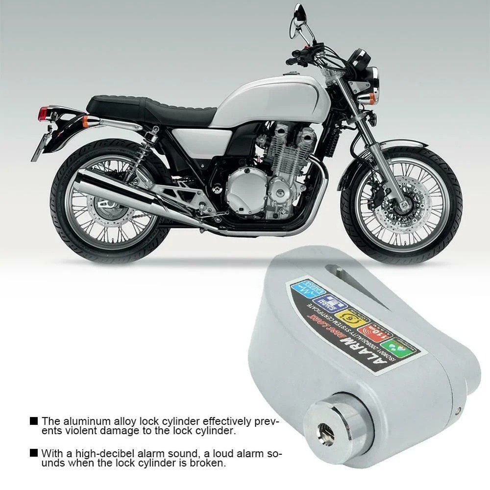 New Image Metal Motorcycle Scooter Security Anti-theft Wheel Disc Brake ...