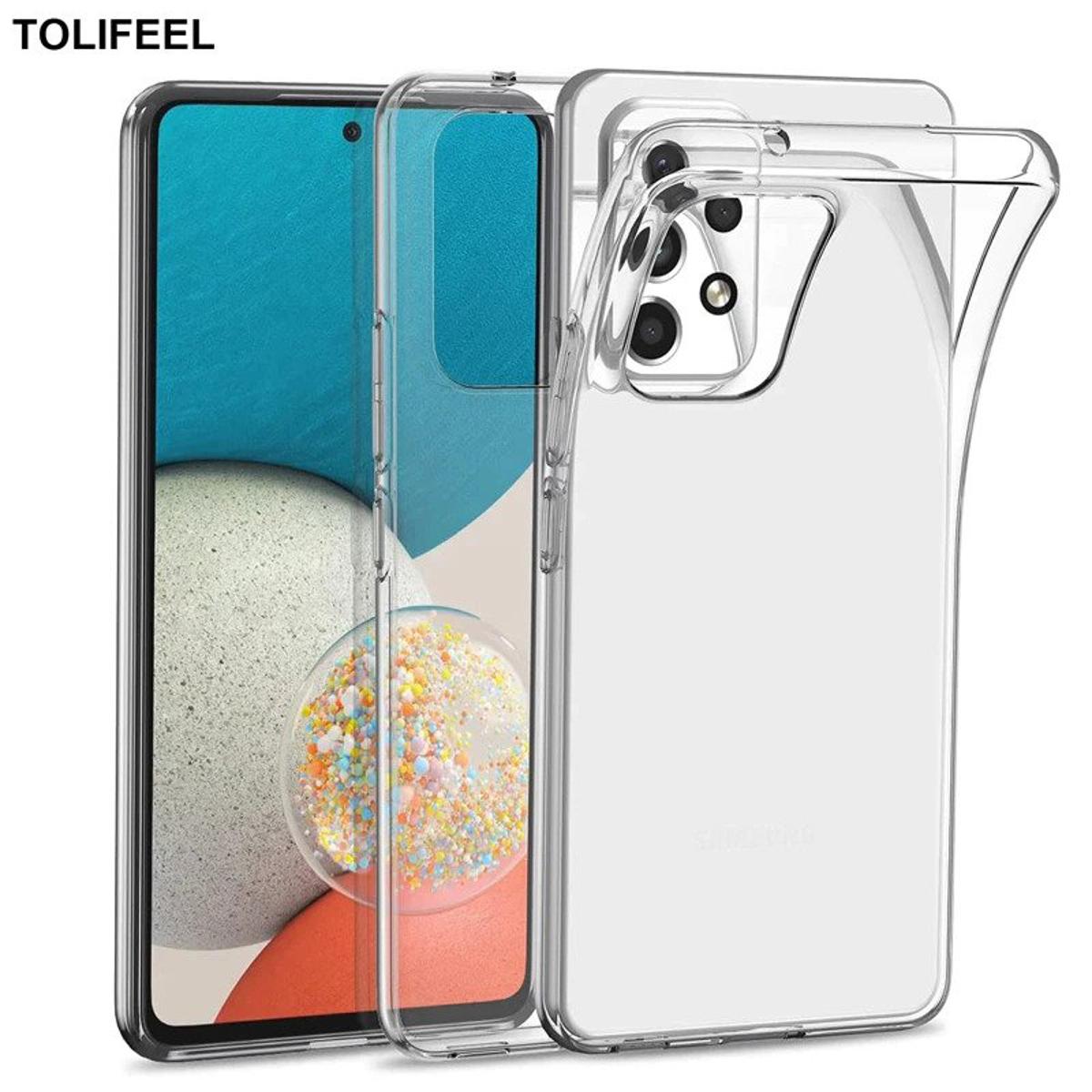 Samsung Galaxy A33 5G Premium Silicone Case Crystal Clear Soft TPU Ultra-Thin Transparent ...
