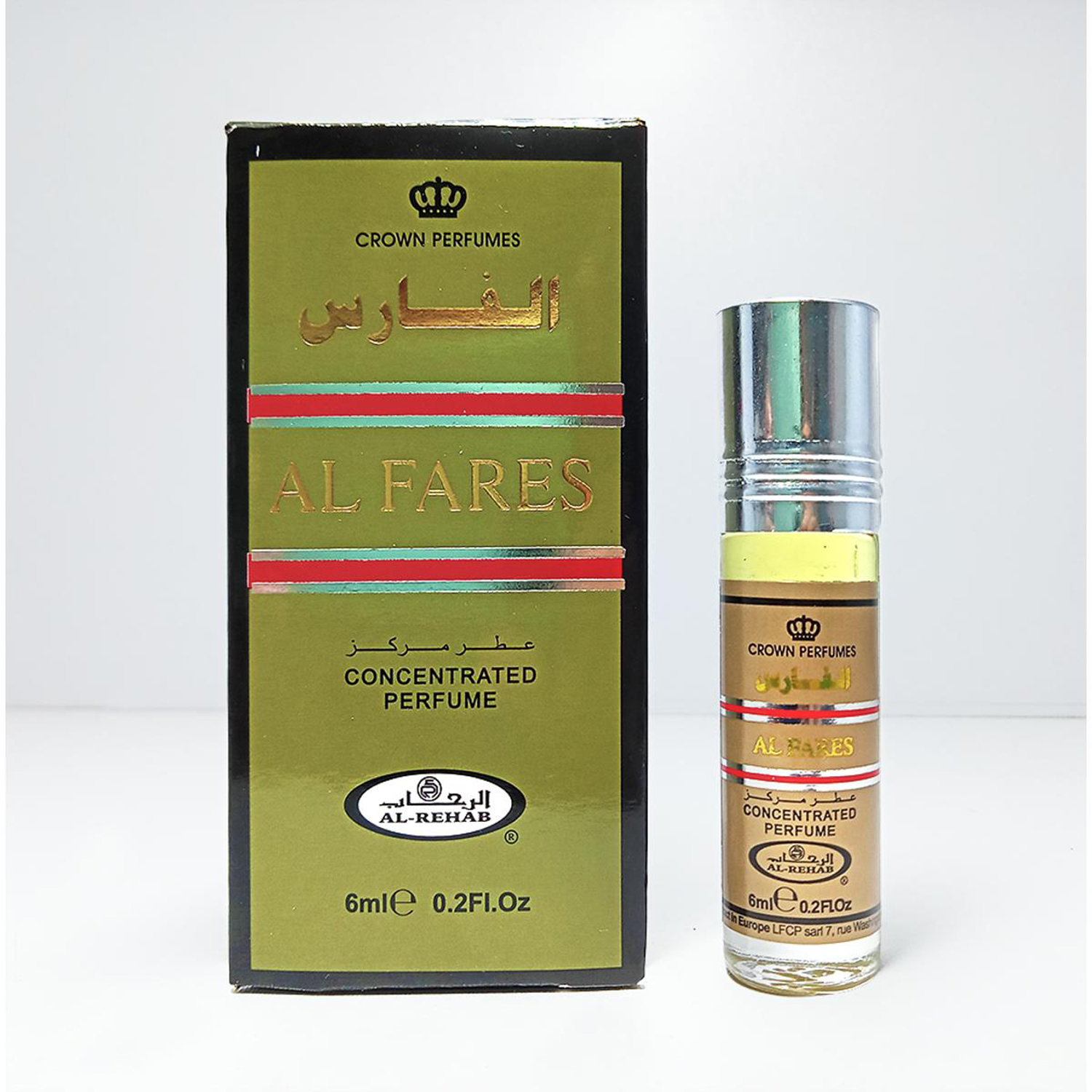 2 Pcs Al Fares Attar for Men Non Alcoholic Perfume Long Lasting Ator ...