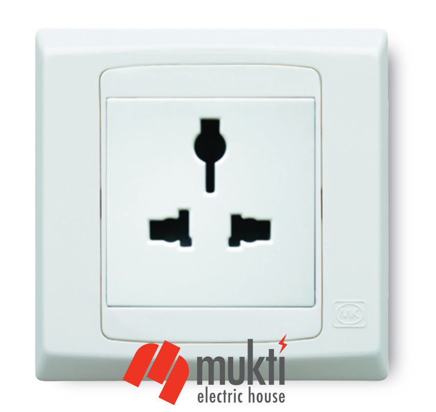 MK Made in Singapore SLIMLINE PLUS 16A 3 Pin Multy Socket without ...