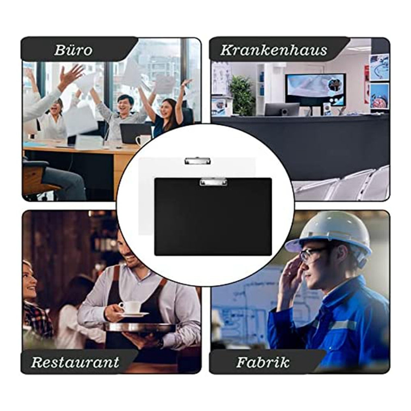 2 Piece A3 Landscape Writing Board with Clip and Hole for Hanging for ...