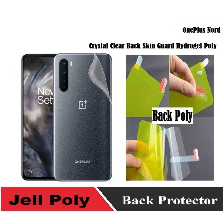 OnePlus Nord Protective Film Sticker Jel Poly Transparen Back Cover ...