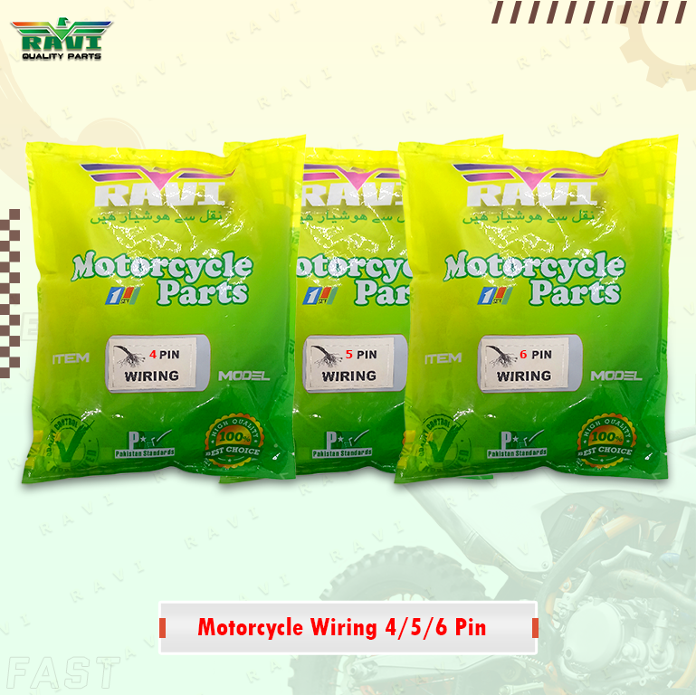 Self Wiring High Quality and Durable Motorcycle Wiring Set 4/5/6 pin ...