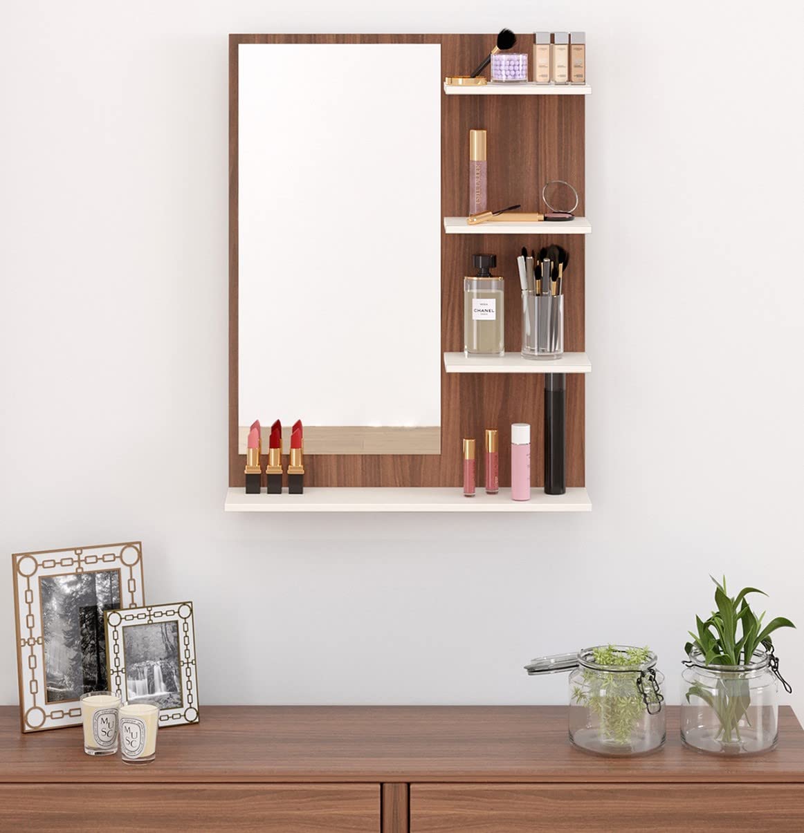 Furnisha Home Furniture Engineered Wood Melamine Board Square Wall ...