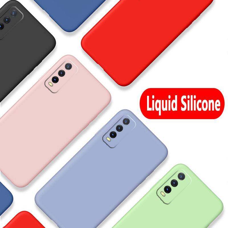 For Realme 8I Heavy Strong Liquid Silicone Soft Gel Rubber Shockproof ...