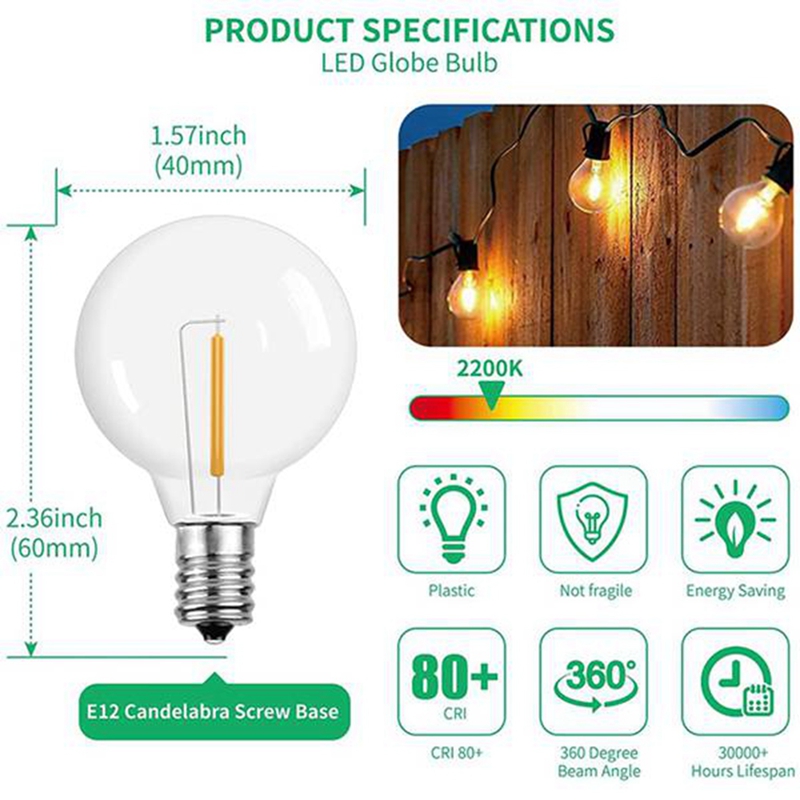G40 Led Light Bulb | Shelly Lighting