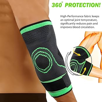 1 Pcs Sport Elbow Brace Compression Elastic Band Protector Support ...