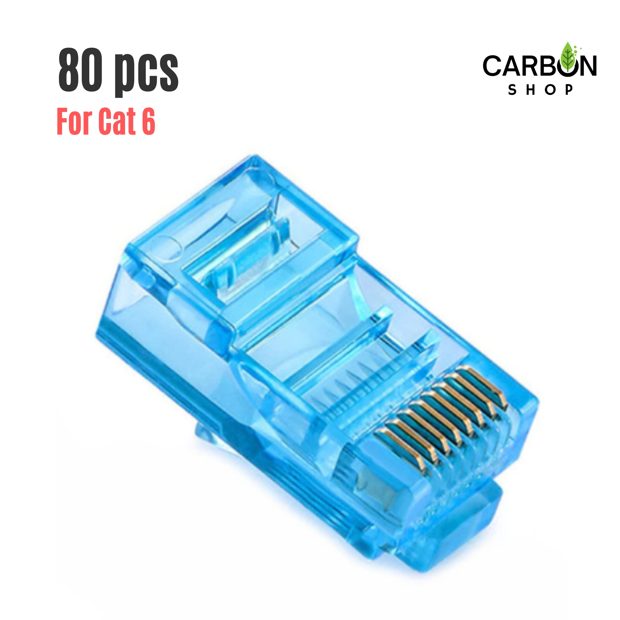 RJ45 Connector Cat 6 Connector Network Unshielded RJ45 Plug Ethernet ...
