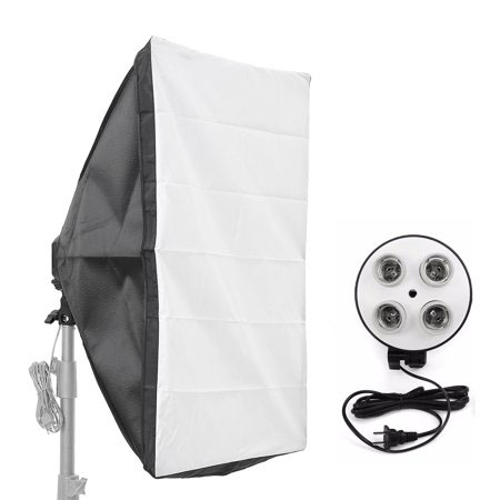 Studio Softbox Light Kit with 4-in-1 800w Power (14.5 x 21cm) E27 Lamp ...