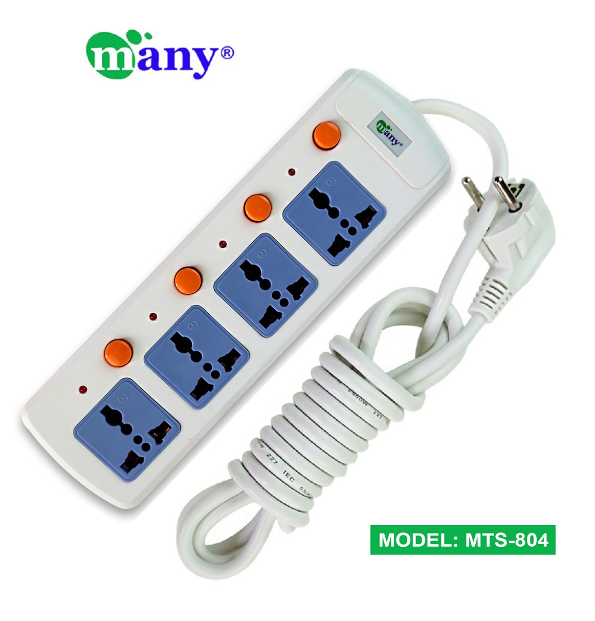 Multiplug Many Business Class 4 Gang MTS-804=2P/3m | Daraz.com.bd