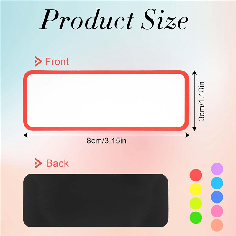 108 Pcs Magnetic Dry Erase Labels Reusable Strips Classroom Name Tags ...