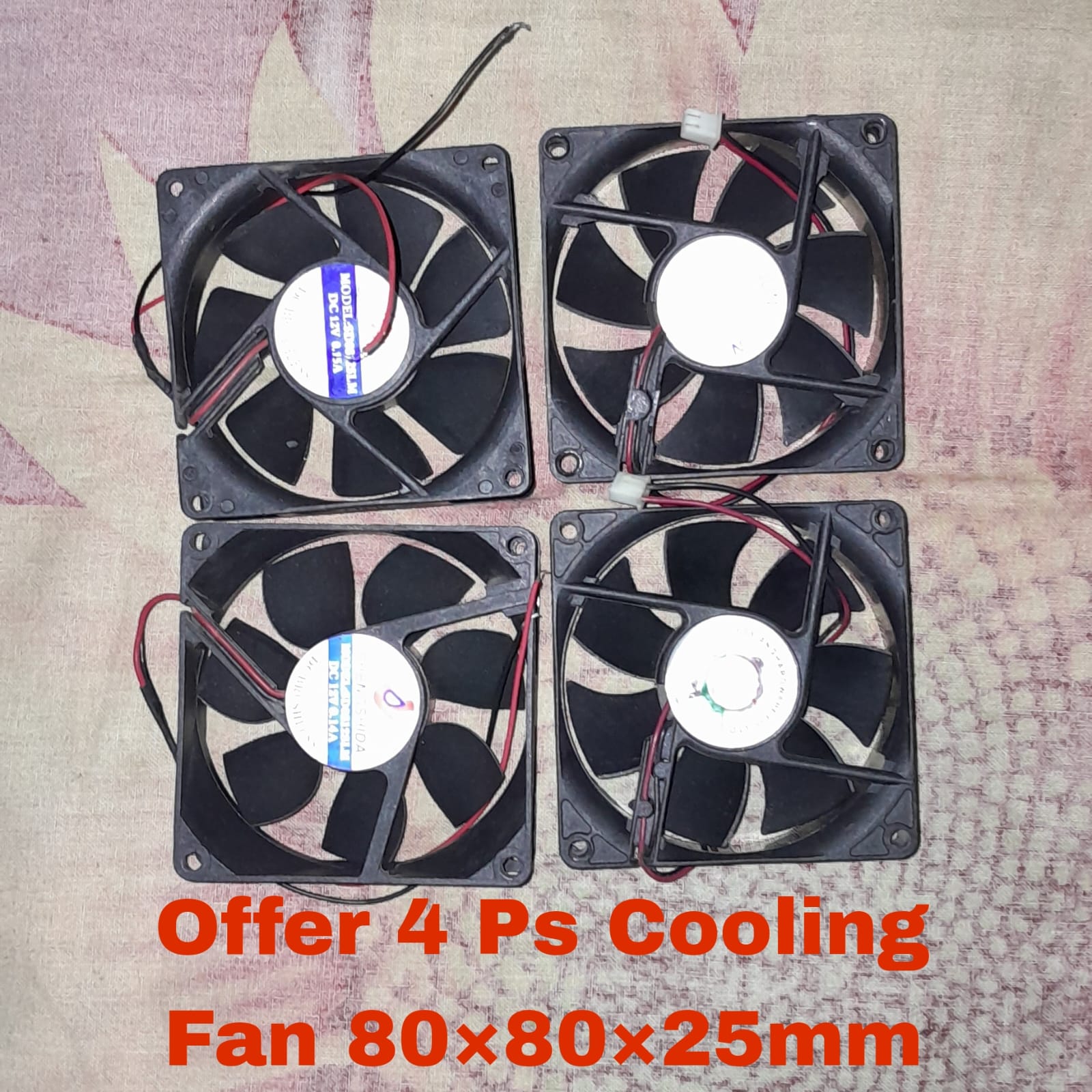 Cooling Fan gole and square 3"Inch 12V Cooling Fan 3" Inch 12V 80×80×25 ...