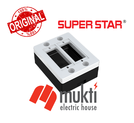 Super Star Piano Two Hole Plastic Electrical Board Switch Box 2 | Daraz ...