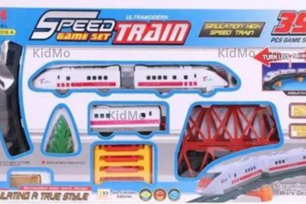 39 Pcs Battery Operated Big Size Simulation Bullet Train for Kids ...