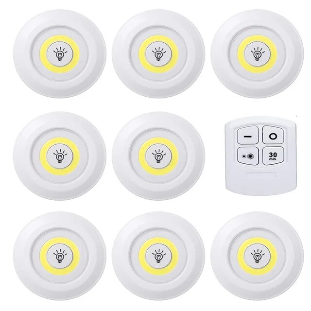 LED Wardrobe Light COB 5W Adjustable Remote Control Push Button ...