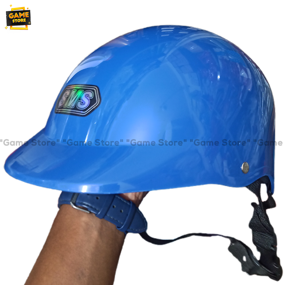 DFL / STM / SMS Cap Style New Version Bike Helmet Blue colour 1 pcs ...