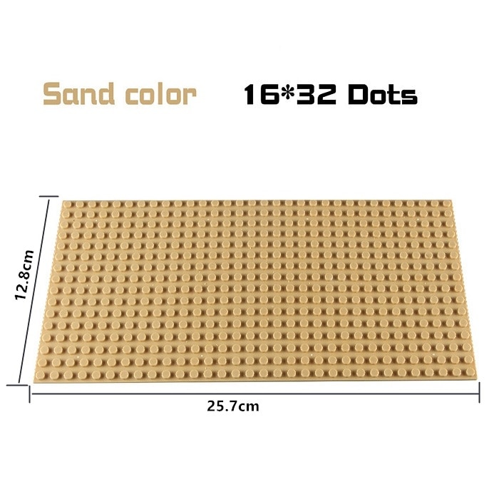 Base Plate 32*32 16X32 16X16 Dots Building Blocks Baseplate DIY Plastic ...