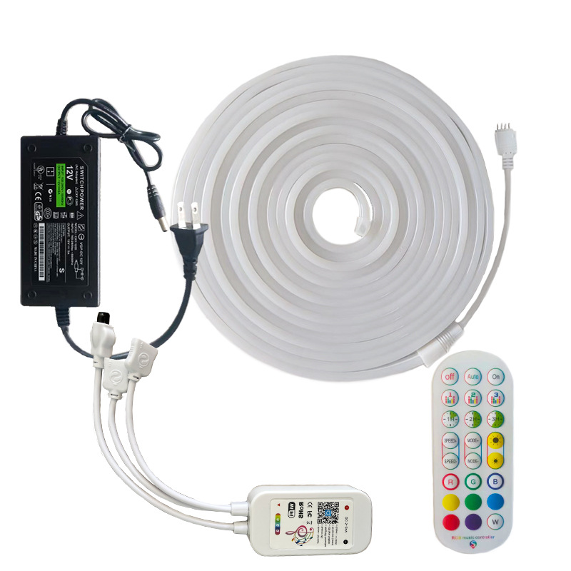 6*12LED Neon Light Strip Set RGB Light Strip Silicone Light Strip Low ...